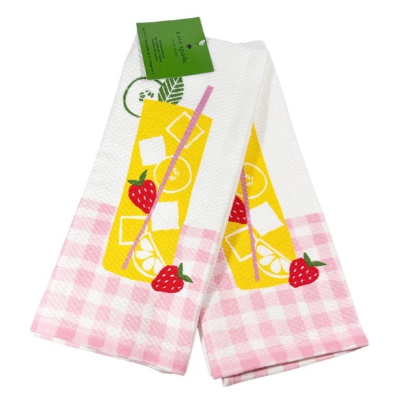 kate spade | Kitchen | Kate Spade Lemonade Kitchen Towels | Poshmark